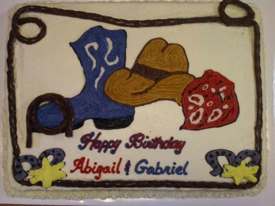Abigail And Gabriels Birthday - CakeCentral.com