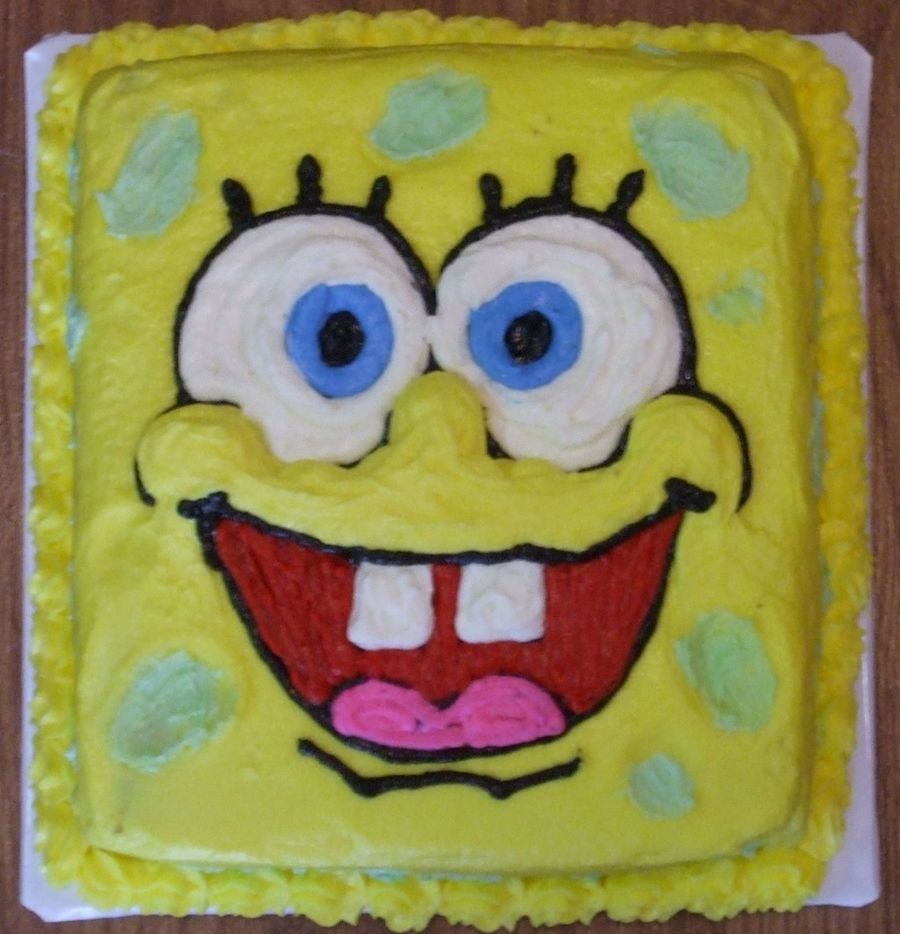 Sponge Bob Smash Cake - CakeCentral.com