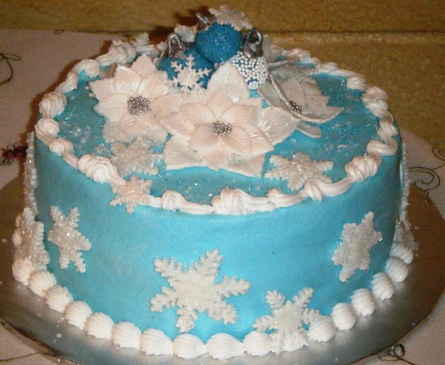 Snowflake Christmas - CakeCentral.com