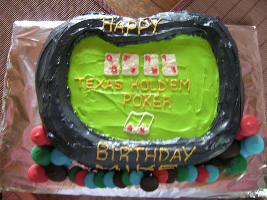 Poker Table Cake - CakeCentral.com