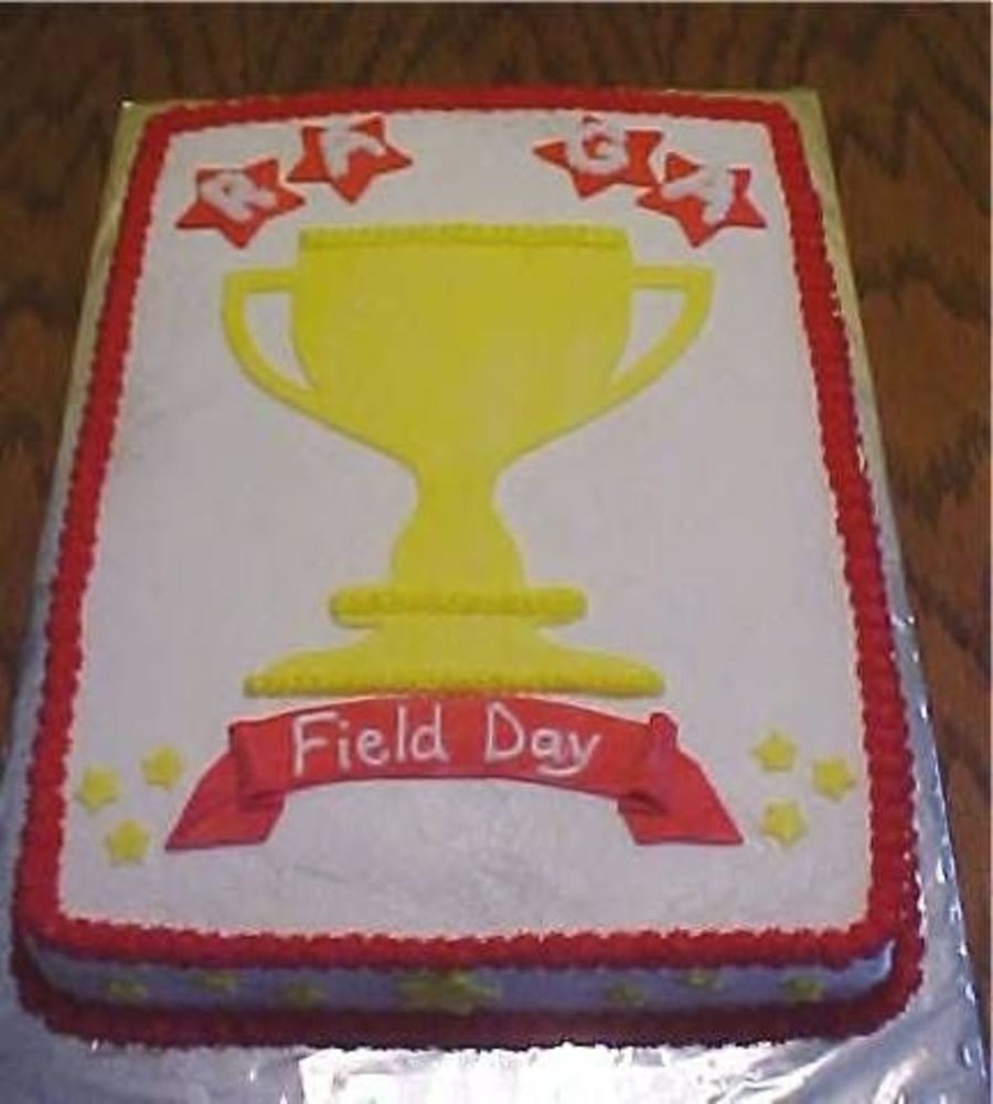 Field Day Trophy Cake - CakeCentral.com