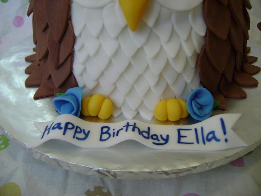 Owl Cake - CakeCentral.com