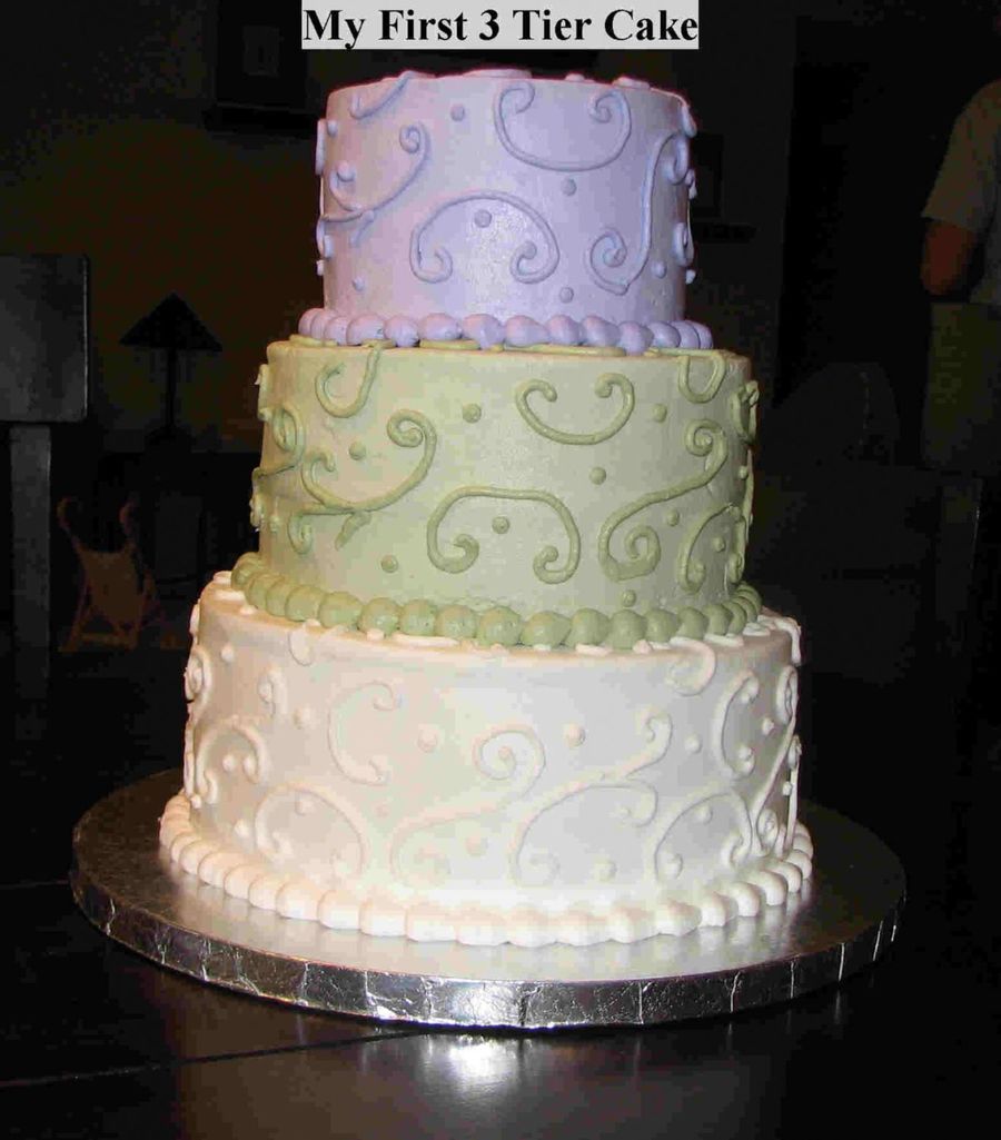 3 Tier Birthday Cake - CakeCentral.com