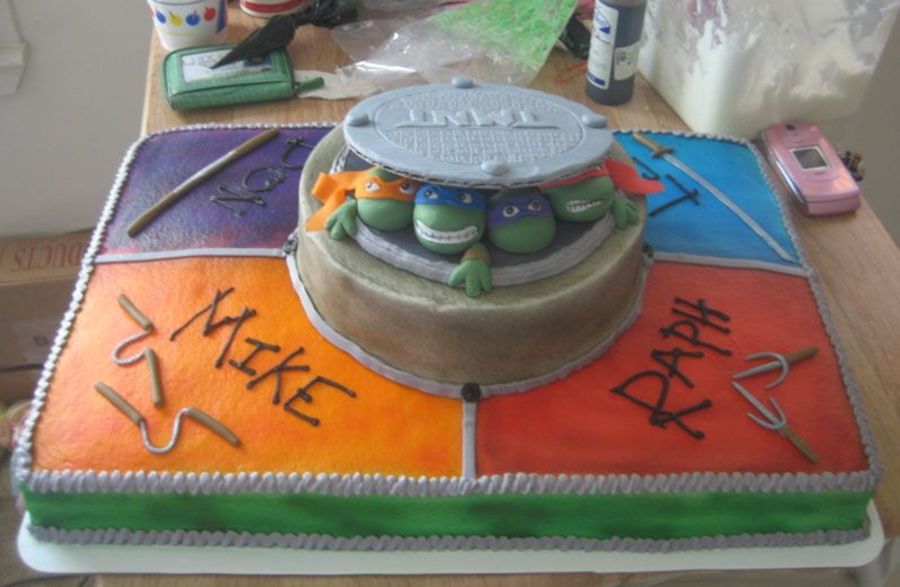 Teenage Mutant Ninja Turtles Cake - CakeCentral.com