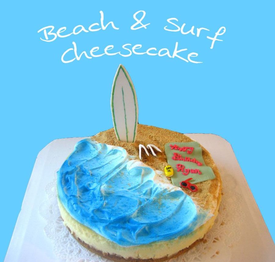 Beach Themed Cheesecake - CakeCentral.com