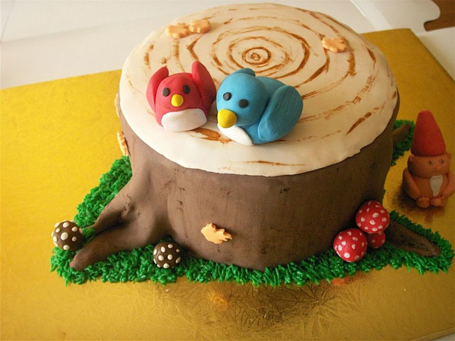 Tree Stump Cake - CakeCentral.com