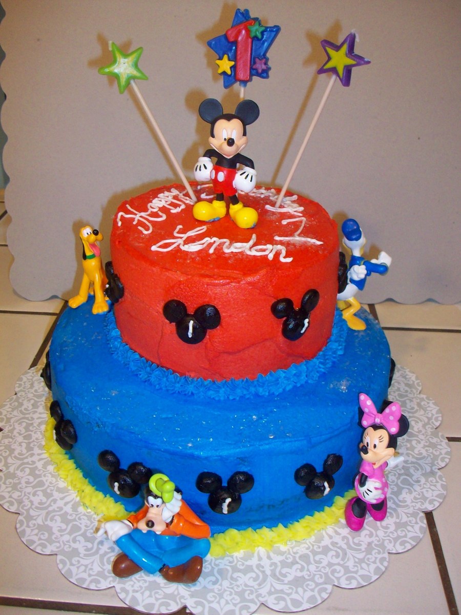 Mickey Mouse 1St Birthday Cake - CakeCentral.com