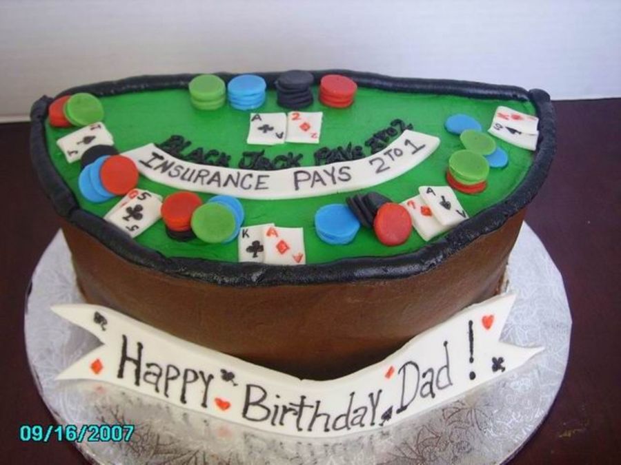 Black Jack Table - CakeCentral.com