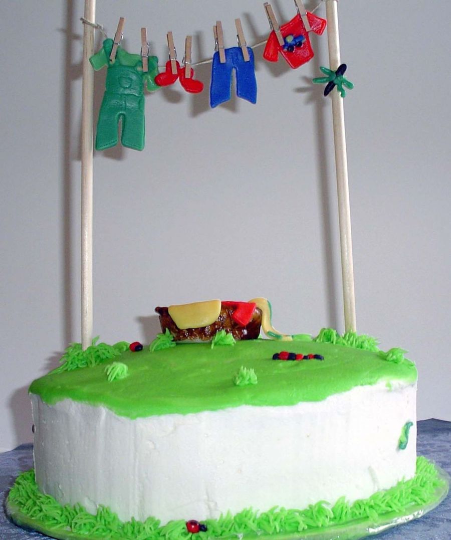 Clothesline Cake - CakeCentral.com