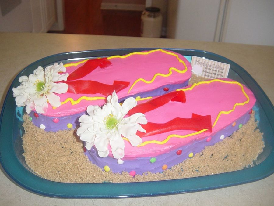 Fun Flip Flop Cake - CakeCentral.com