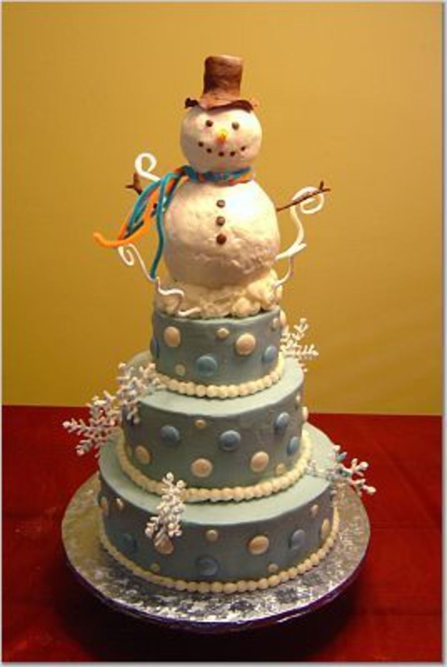 Snowman Cake - CakeCentral.com