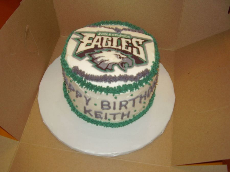 Philadelphia Eagles Birthday Cake - CakeCentral.com