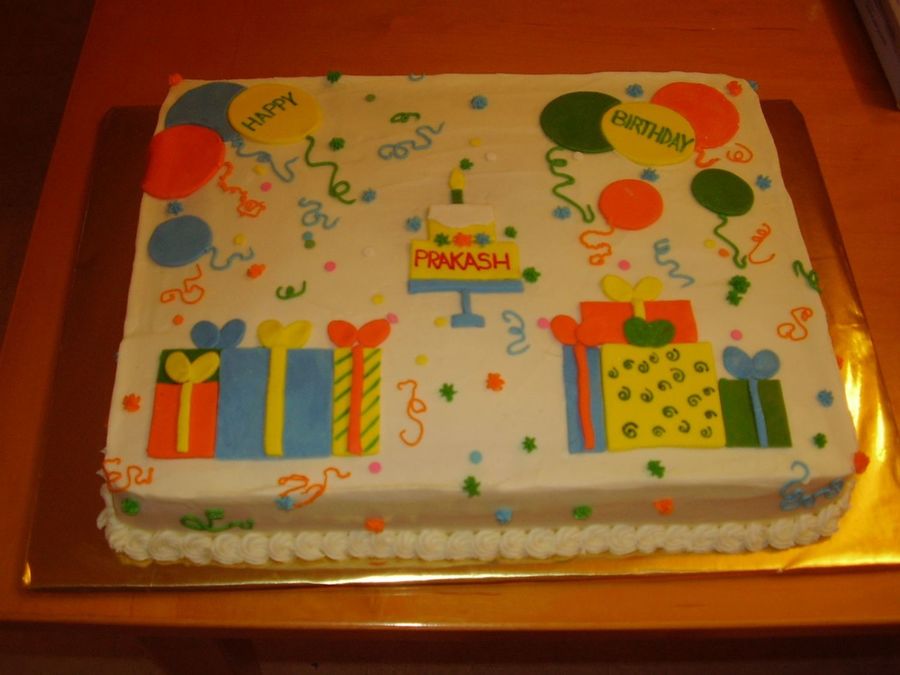 Monthly Birthday Cake - CakeCentral.com
