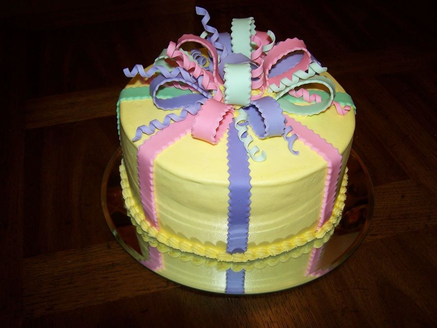Round Birthday Cake - CakeCentral.com