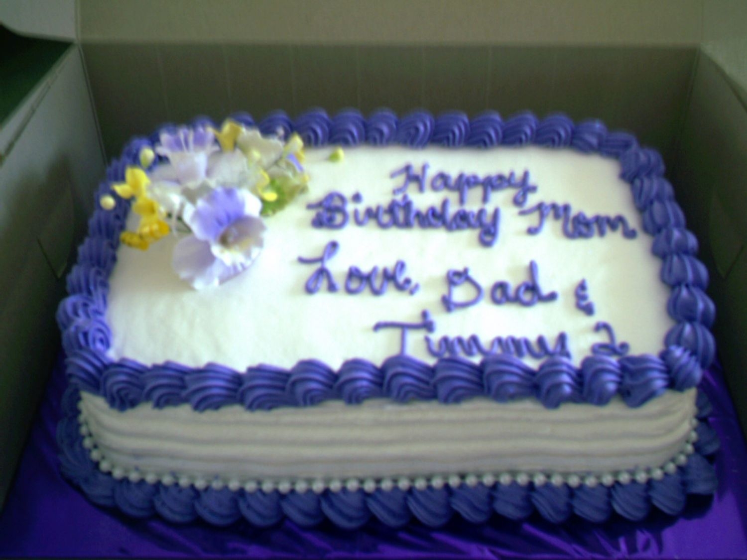 Purple Flowers - CakeCentral.com