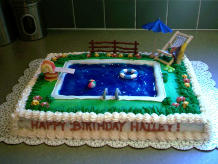 Swimming Pool - CakeCentral.com