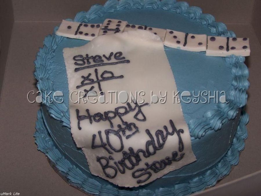 Domino Cake - CakeCentral.com
