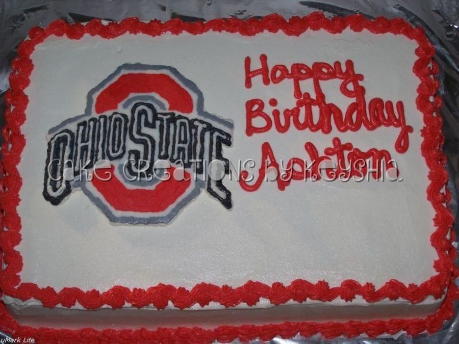 Ohio State Cake - CakeCentral.com