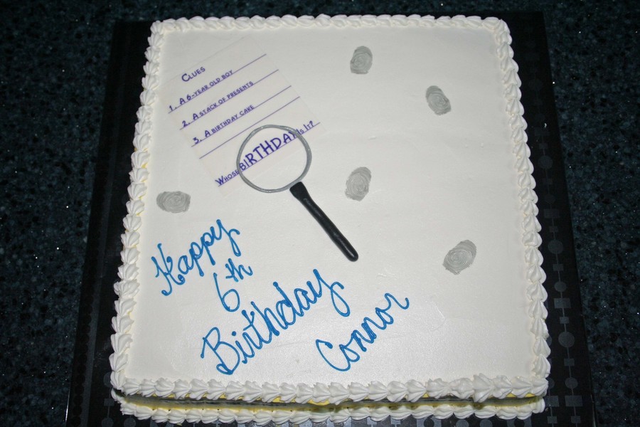 Detective Birthday - CakeCentral.com