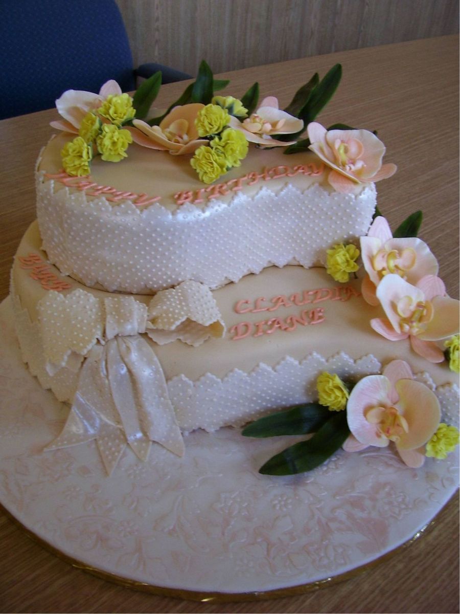 Combo Birthday Cake - CakeCentral.com