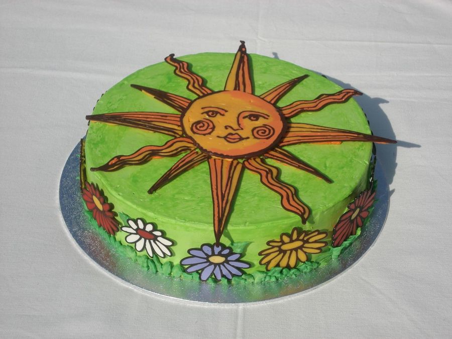 Summertime Sun - CakeCentral.com