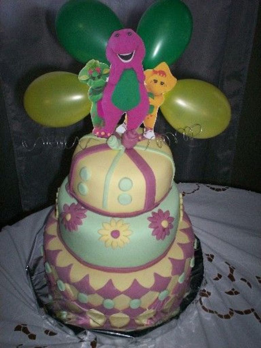 Barney Cake - CakeCentral.com