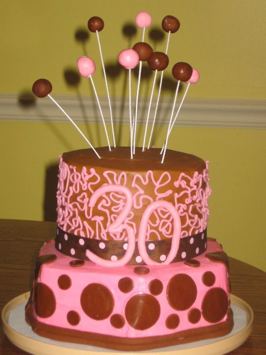 30Th Birthday Cake - CakeCentral.com