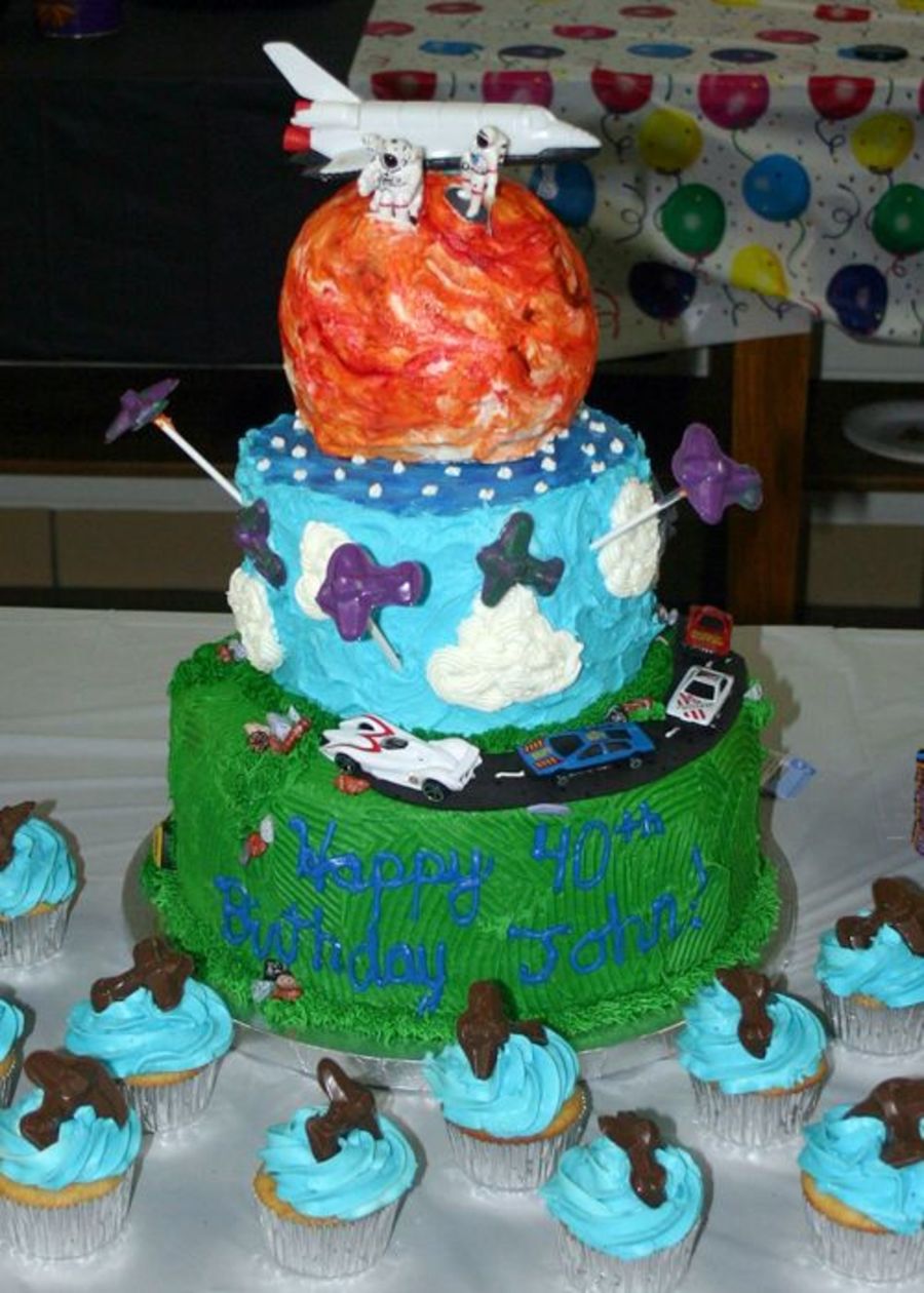 Space Shuttle, Planes And Speed Racer Mach 5 - CakeCentral.com