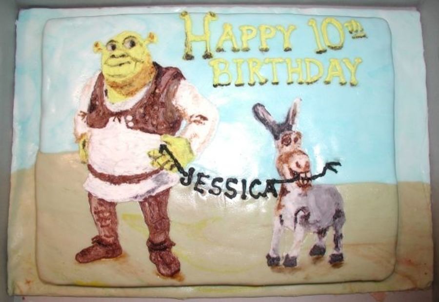 Shrek And Donkey - CakeCentral.com