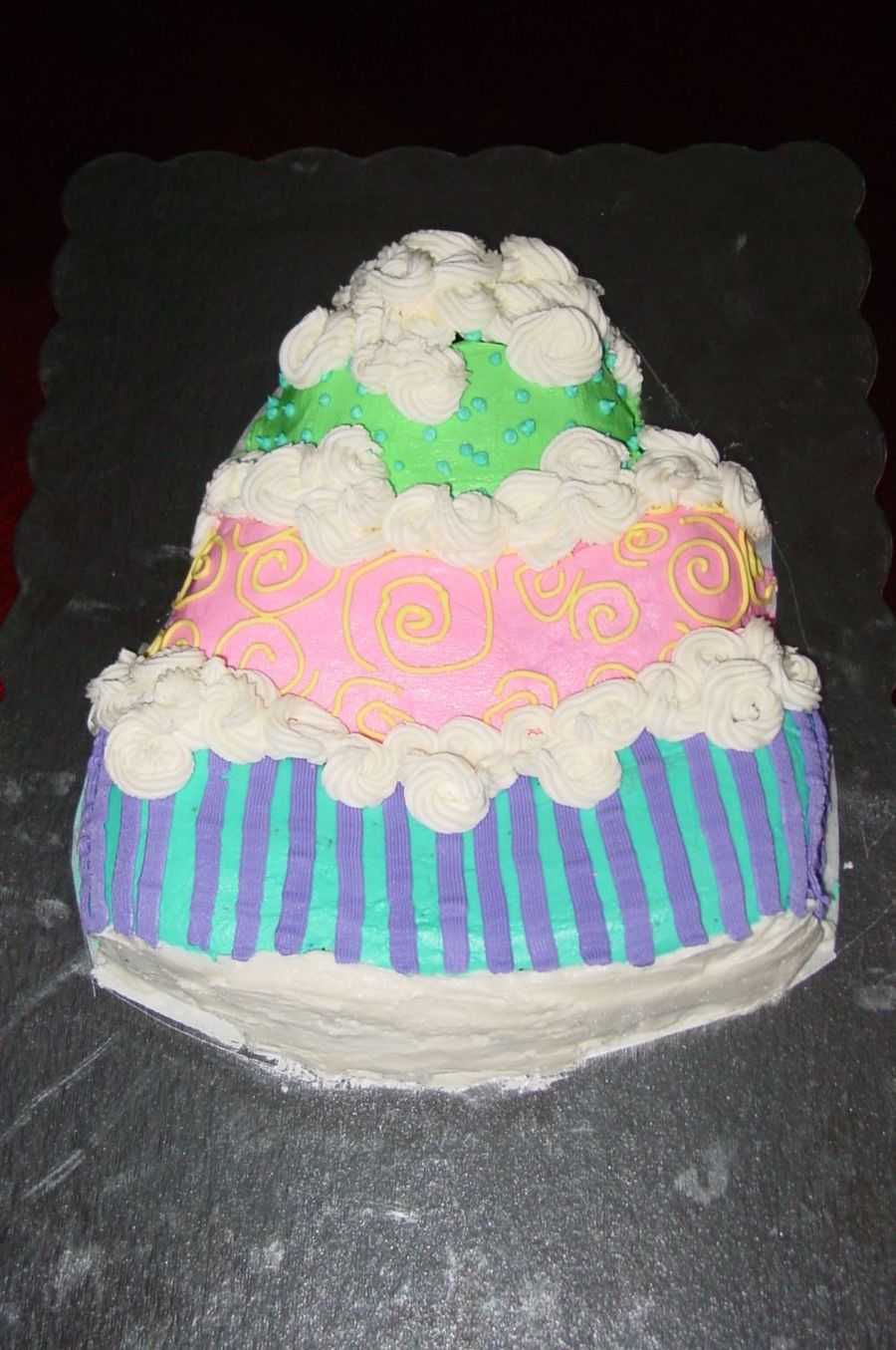 Topsy Turvy Cake - CakeCentral.com