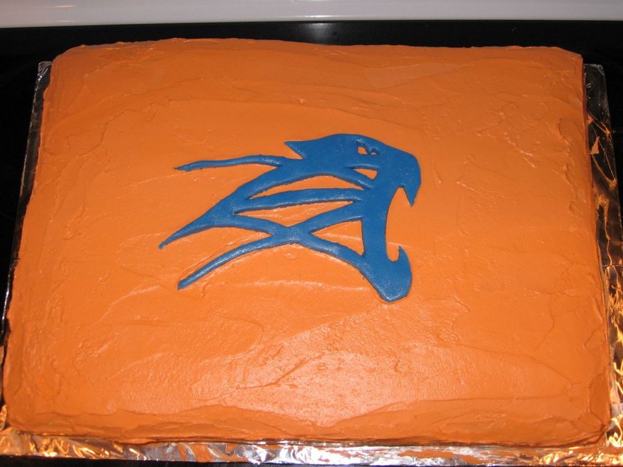 Cougar Football Logo Cake - CakeCentral.com