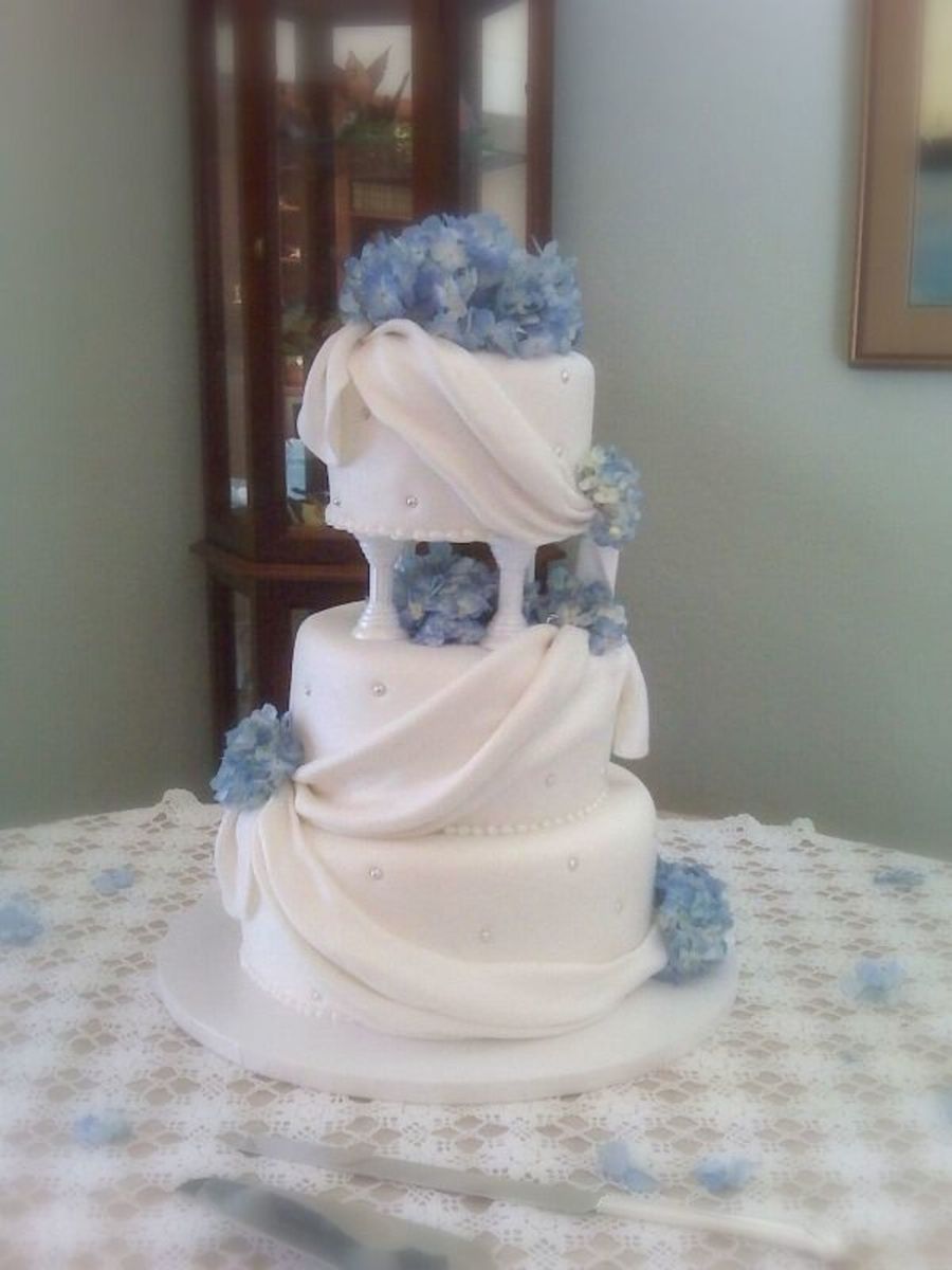 Blue Hydrangeas - CakeCentral.com