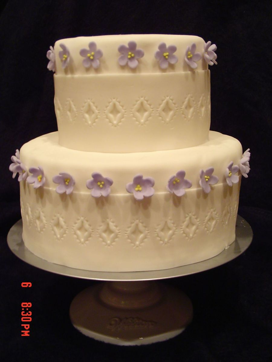 Practice Wedding Cake - CakeCentral.com
