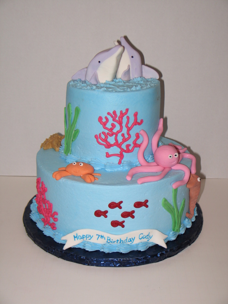 Dolphin Seascape - CakeCentral.com