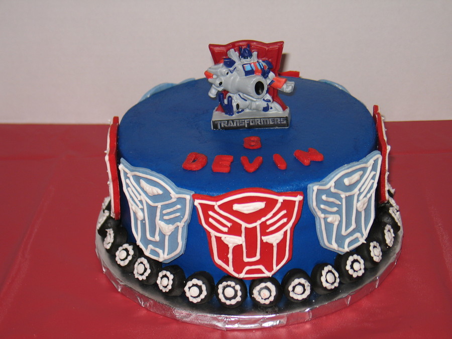 Transformer Autobots Birthday Cake - CakeCentral.com