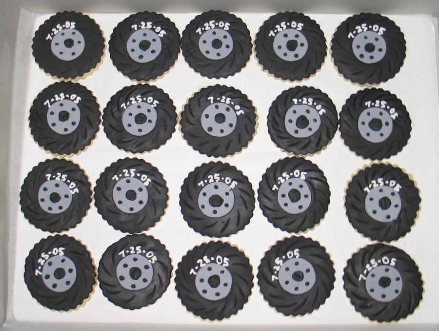 Tire Cookies - CakeCentral.com