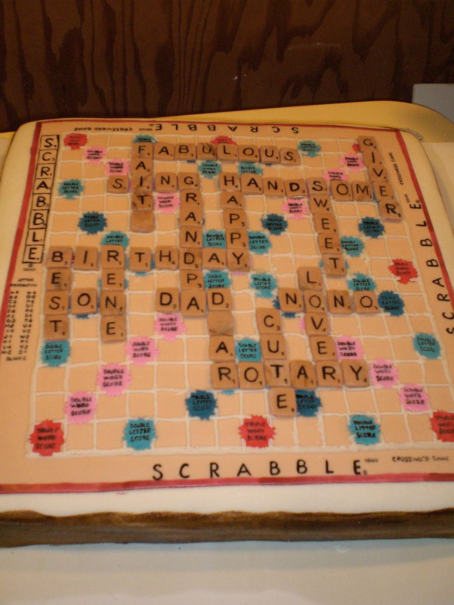 Scrabble Birthday - CakeCentral.com