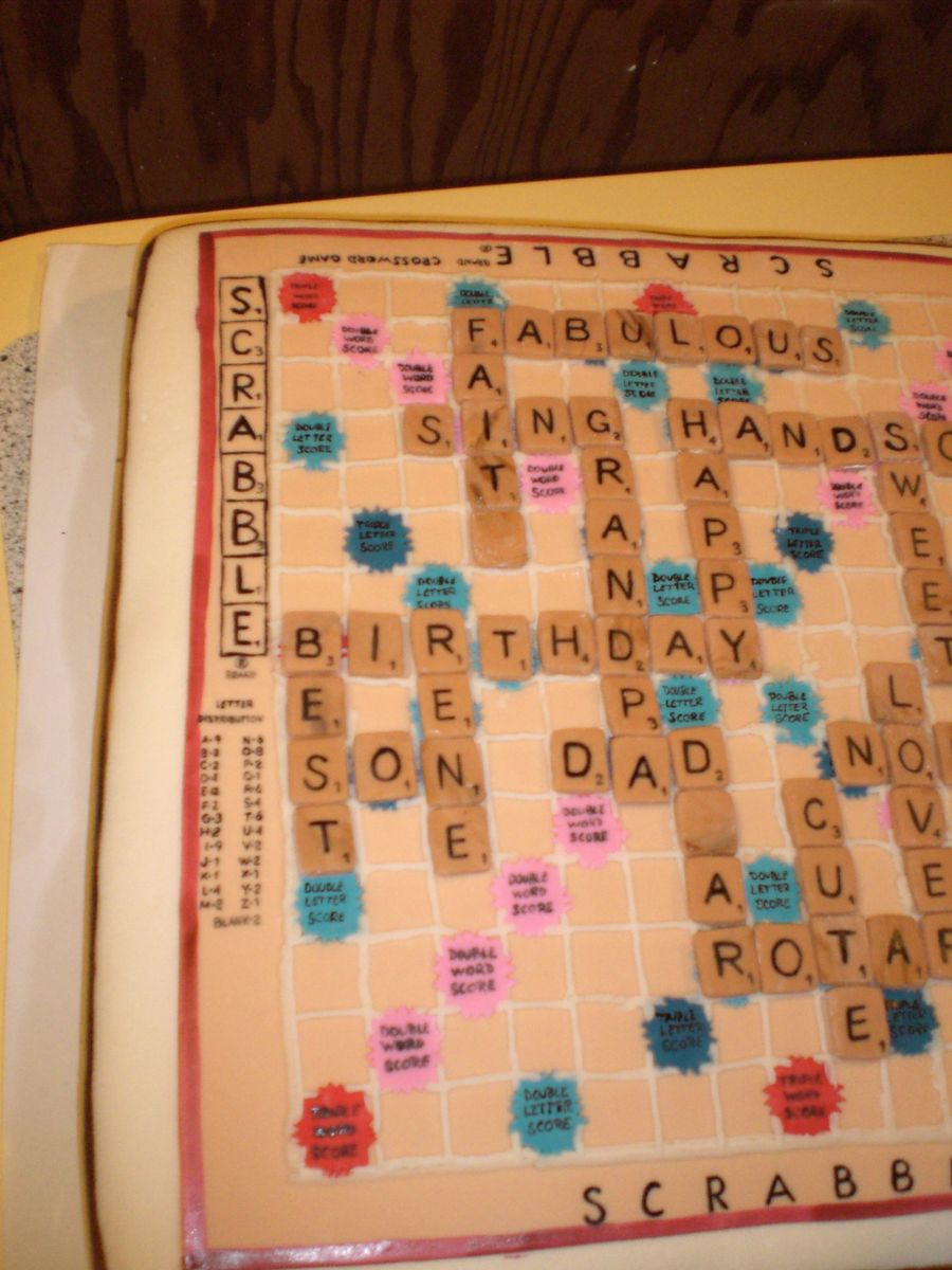 Scrabble Birthday - CakeCentral.com