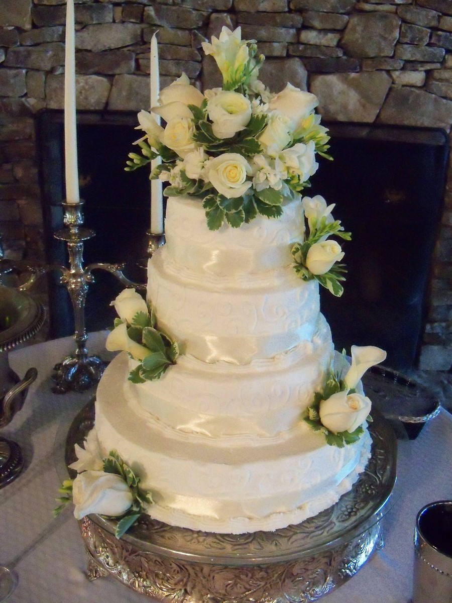 Springtime In Ivory - CakeCentral.com