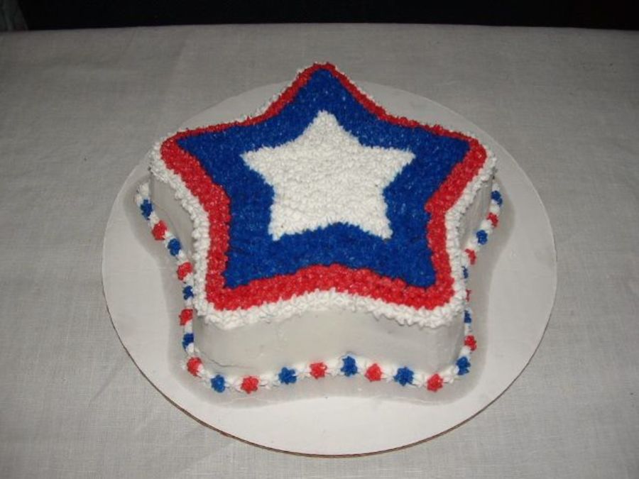 Tri-Color Star - CakeCentral.com