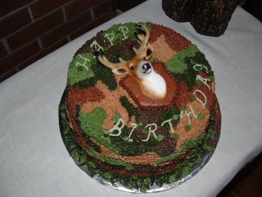 Camouflage Birthday Cake - CakeCentral.com