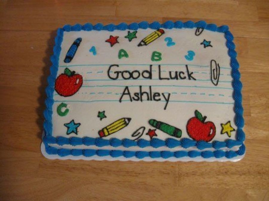 Back To School Cake - CakeCentral.com