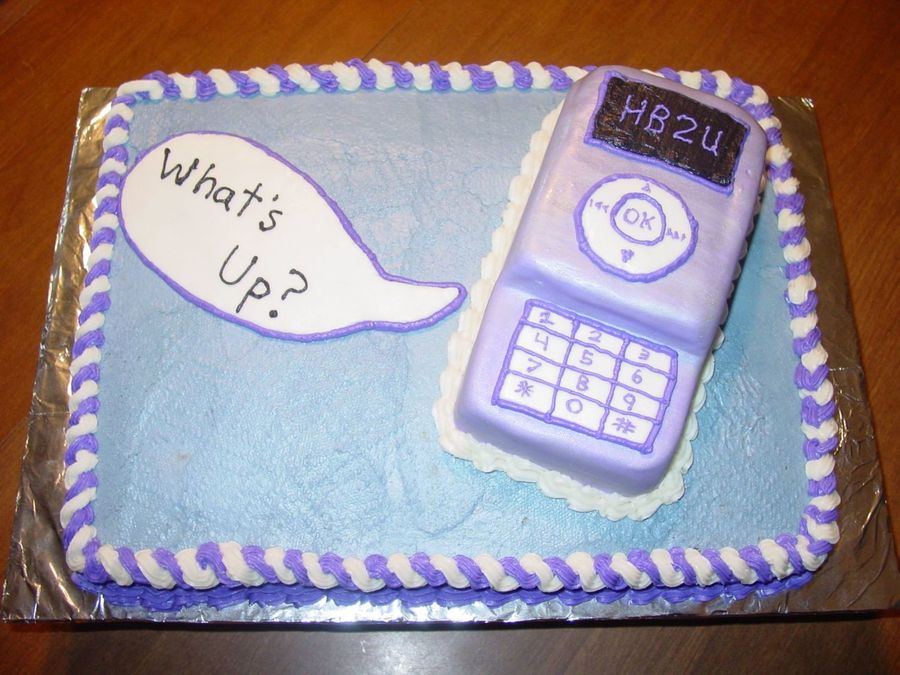 Cell Phone Birthday - CakeCentral.com