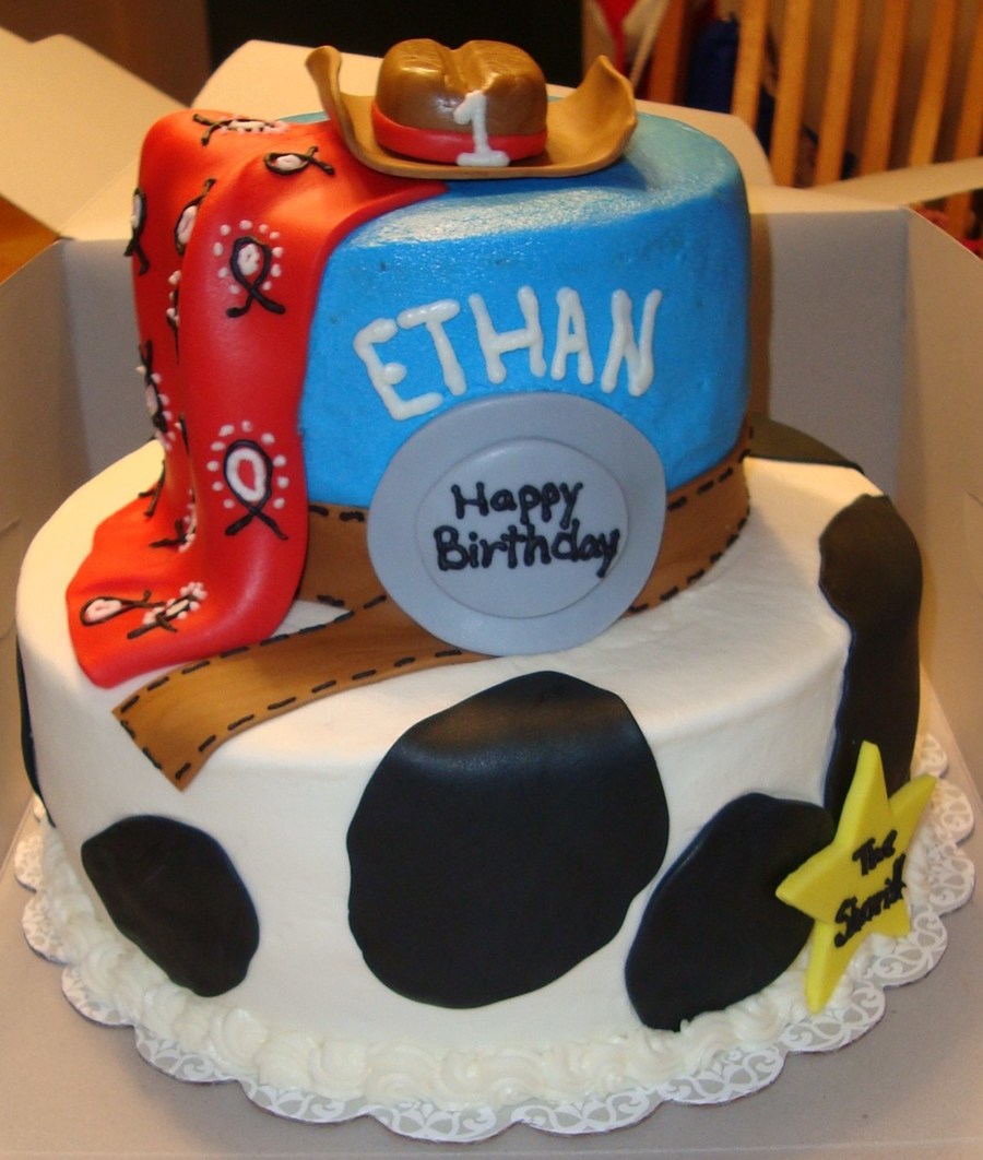 Cowboy 1St Birthday Cake - CakeCentral.com