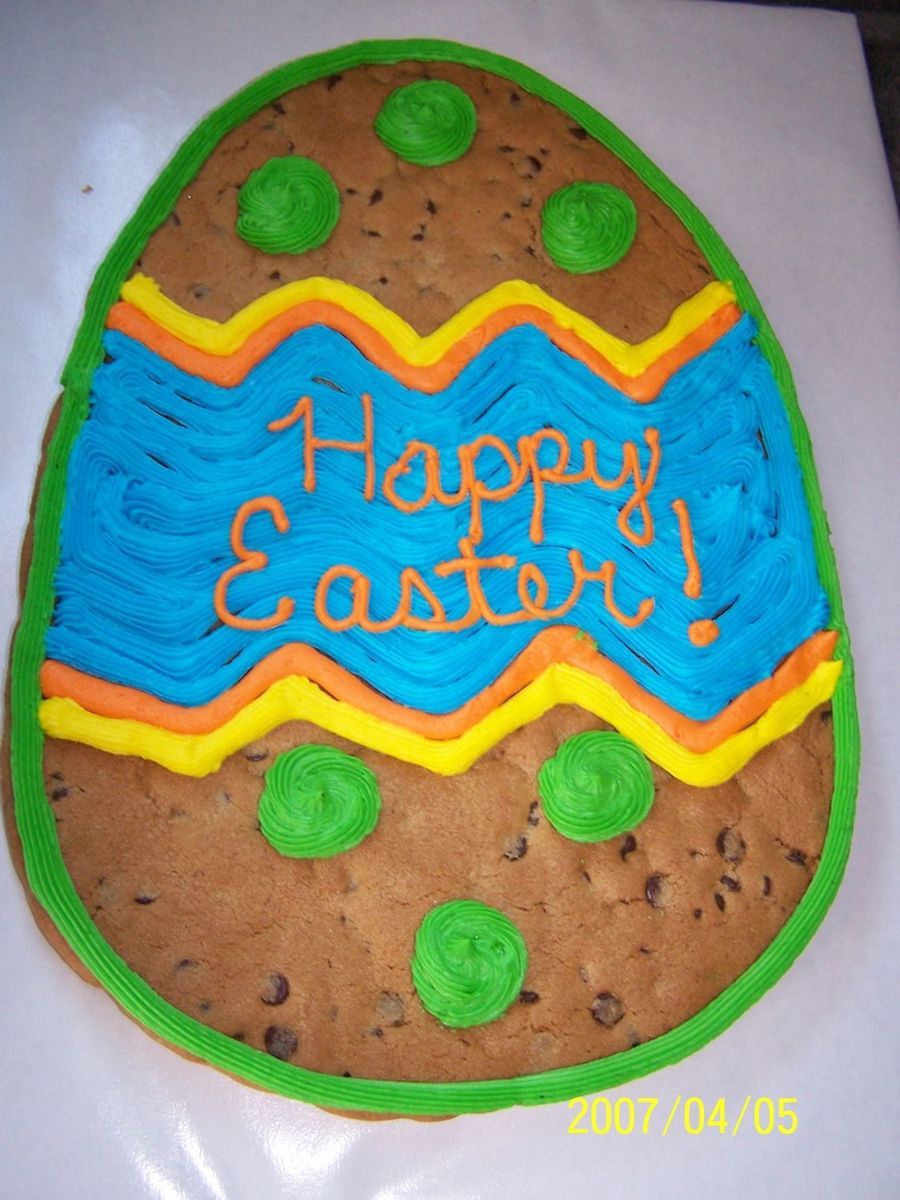 Easter Egg Cookie Cake - CakeCentral.com