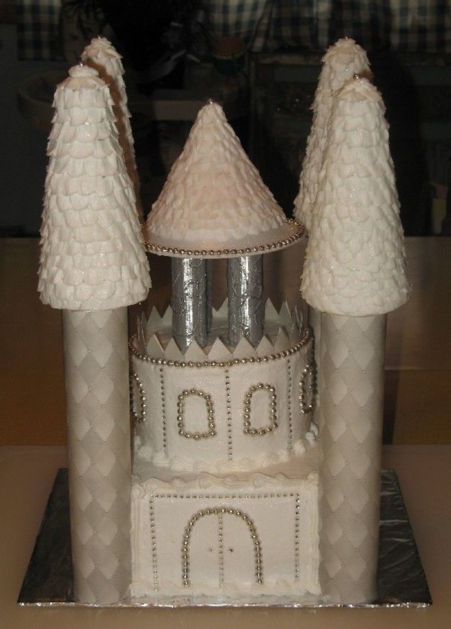 Silver Fantasy Castle - CakeCentral.com