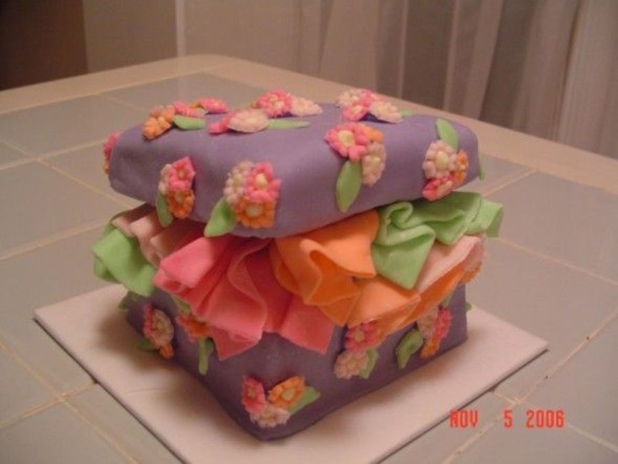 Mini Fondant Gift Box Cake #2 - CakeCentral.com