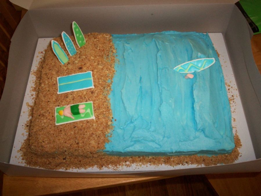 Surfing Birthday - CakeCentral.com