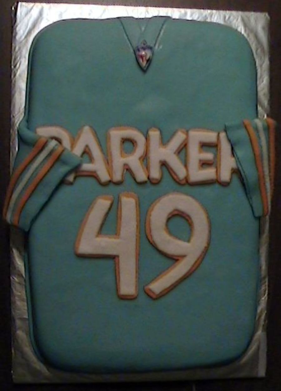 Miami Dolphins Birthday Cake - CakeCentral.com