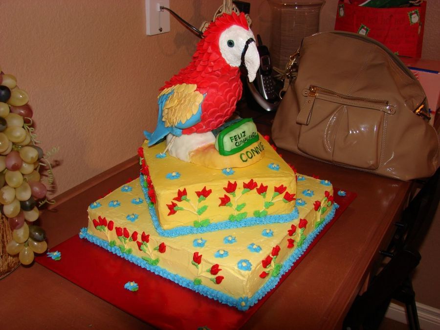 Macaw Birthday Cake - CakeCentral.com